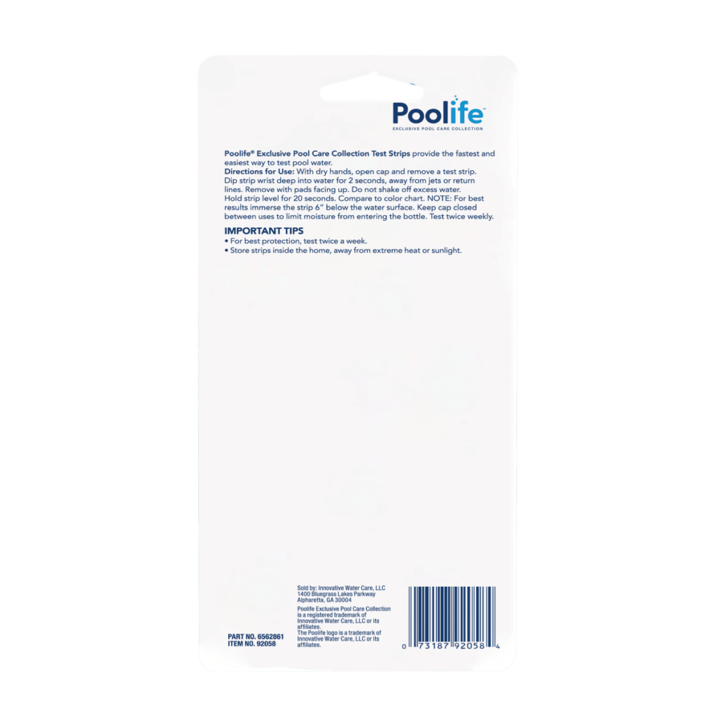 Poolife™ 6-Way Test Strips: Testing Strips for Pool | Poolife